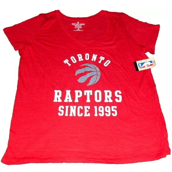 Soft as a Grape | Tops | Toronto Raptors Since 995 Logo Womens Vneck ...